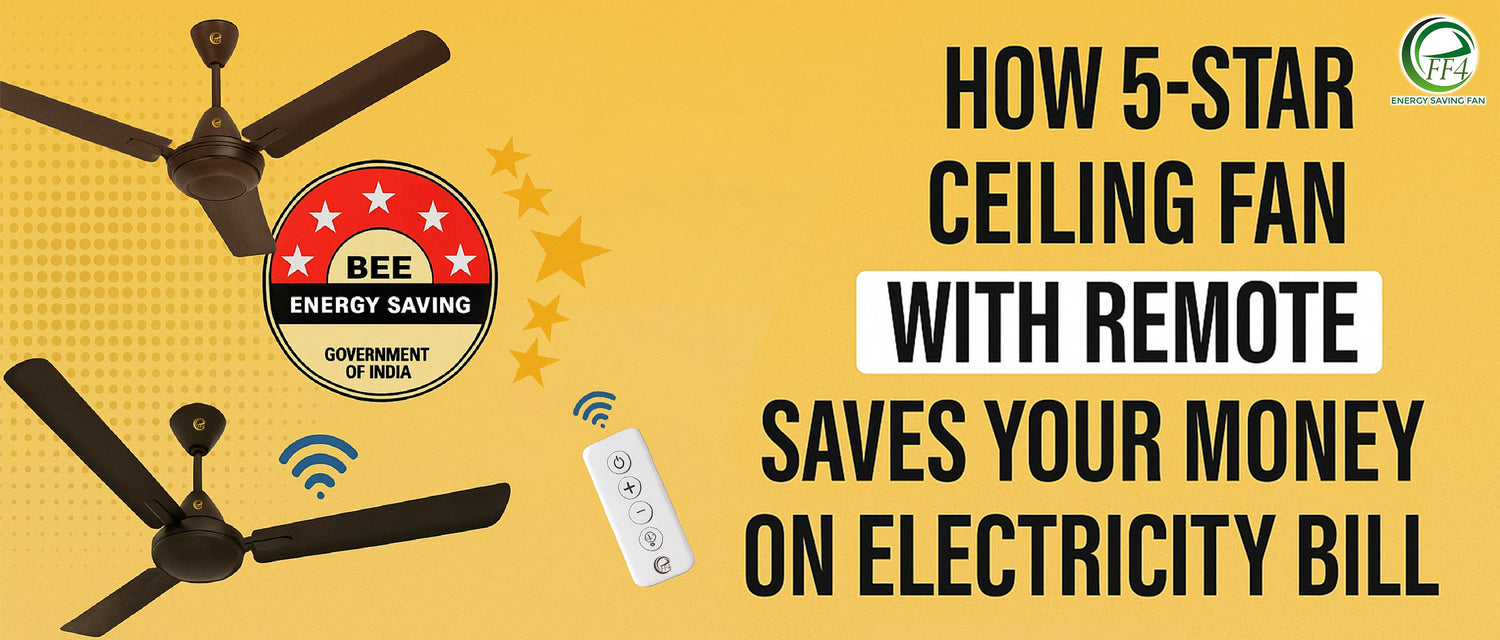 How 5-Star Ceiling Fan with Remote Saves Your Money on Electricity Bil ...